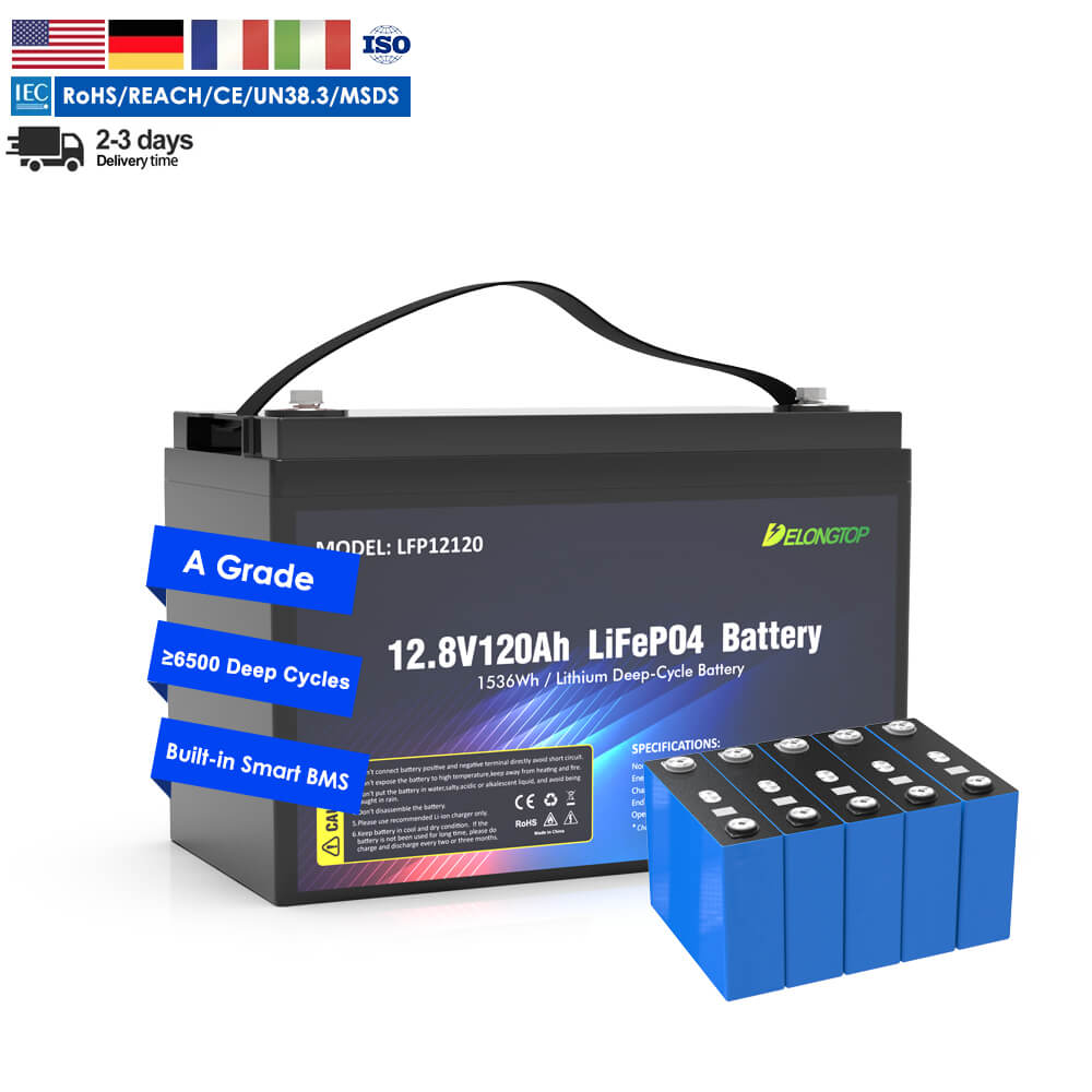 12.8V 120Ah LiFePO4 Battery 1.5kwh DL-LFP-RP12120 Delong - Delong Energy