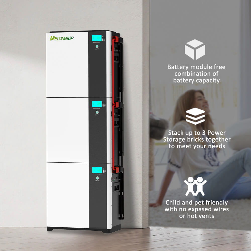 48V 100Ah 4.8kwh Wall Mount Lithium Battery ESS DL-LFP48100 - Delong Energy