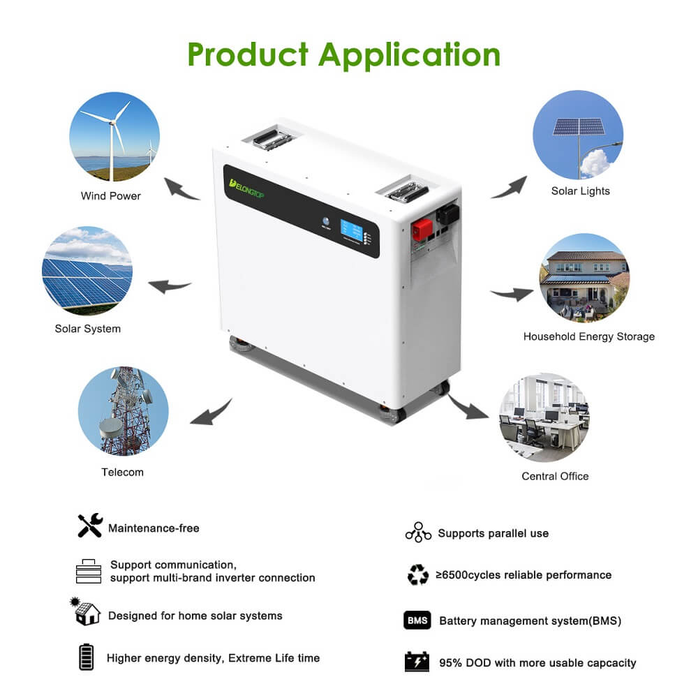 51.2V 200Ah 280Ah Movable Lithium Battery Storage - Delong Energy