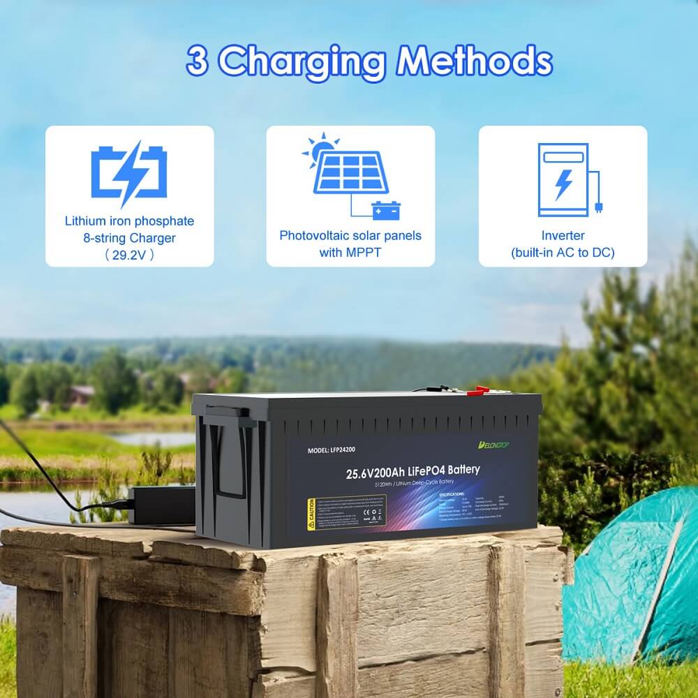 24V 200Ah Lifepo4 Lithium Battery 5.12kwh DL-LFP24200 - Delong Energy