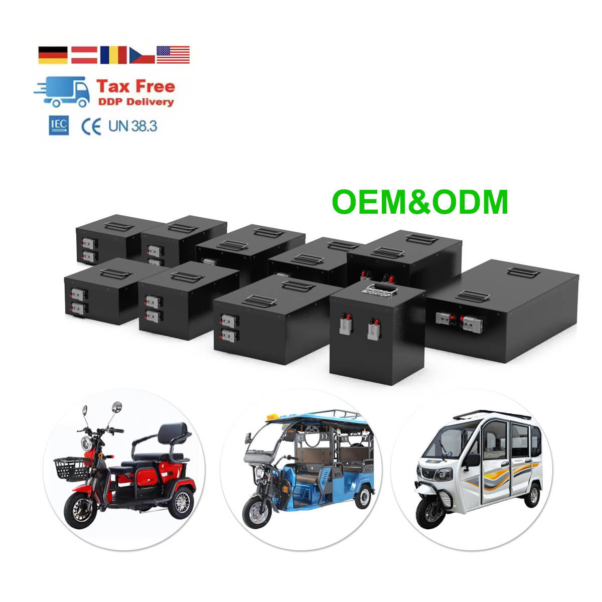 72V 70Ah Battery Pack - Delong Energy