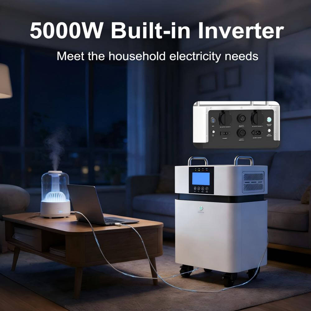 8kWh Lithium Battery Power Station with 5kw Inverter - Delong Energy