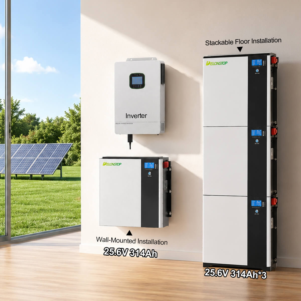 24V 314Ah 8kwh Lifepo4 Battery Pack - Delong Energy
